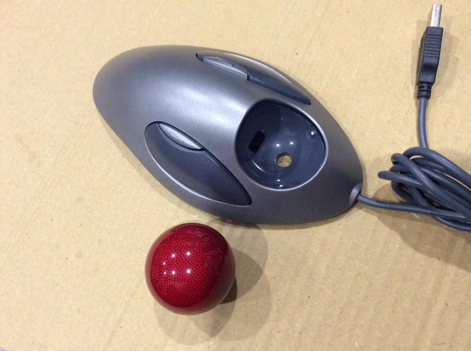 Logitech Trackman Marble USB T-BC21 Trackball 804377-0000 Silver ...