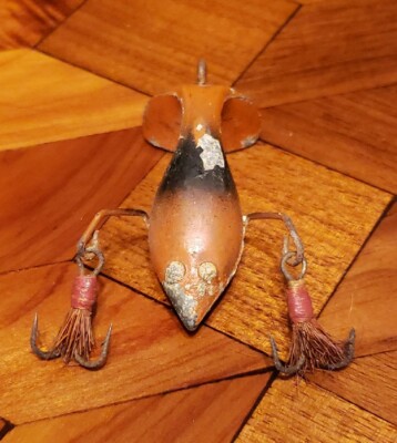 Vintage Ed Wood Crab Crawler Fishing Lure Tough Solid Metal Old ...