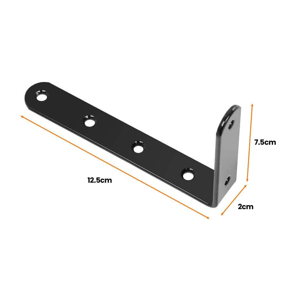 10X Heavy Duty Cast Iron Wall Mounted L Shaped Angle Shelf Metal ...