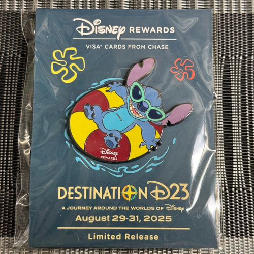 Disney Destination D23 2025 Stitch Pin & Mickey & Minnie Charm Visa ...
