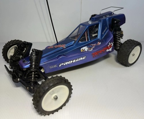 Vintage Traxxas Bandit 1/10 2wd Brushed RC Buggy Tested WORKING Project ...