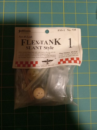 Sullivan Fuel Tank FSS-1, NO.735 SLANT STYLE 1oz. Vtg. Nitro Rc Plane ...