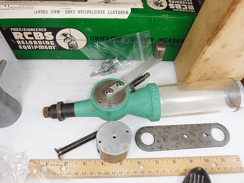 RCBS Uniflow Powder Measure Combo W/Large And Small Cylinder And Powder ...