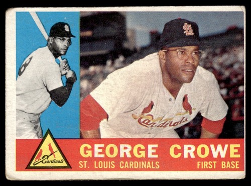1960 Topps George Crowe VG+ St. Louis Cardinals #419 | eBay