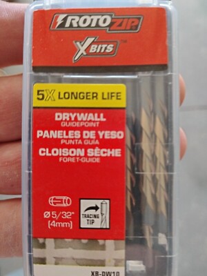 RotoZip Pack of 10 5/23" Drywall X Bit (XB-DW10) 720361004096 | eBay