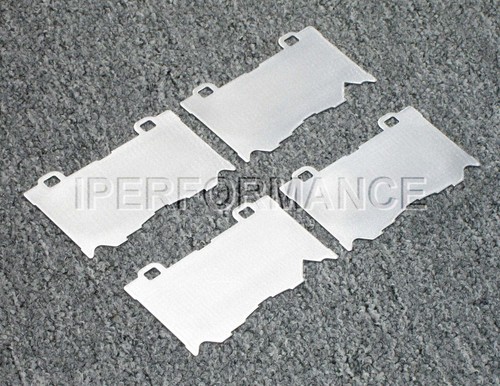 Titanium Brake Heat Shield Set Notched for Infiniti M35h 12-13; Sport ...