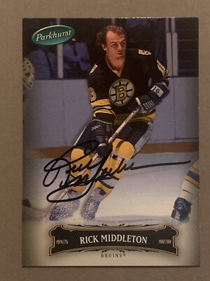 RICK MIDDLETON Signed 2006-07 Parkhurst #138 Boston Bruins Autograph ...