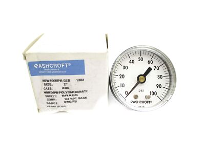 ASHCROFT 20W1005PH02B100# 100PSI NSMP | eBay