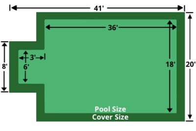 Meyco 18x36 + 3x6 Rectangle With Center Steps RuggedMesh Green Safety ...