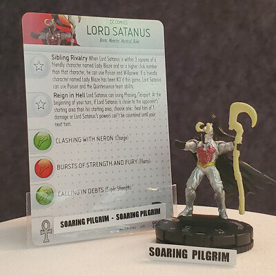 LORD SATANUS - 046 RARE DC Superman and Wonder Woman Heroclix #46 | eBay