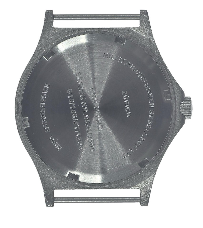 MWC 100m 12/24hr Military Quartz Watch | Screw Crown & Case Back ...
