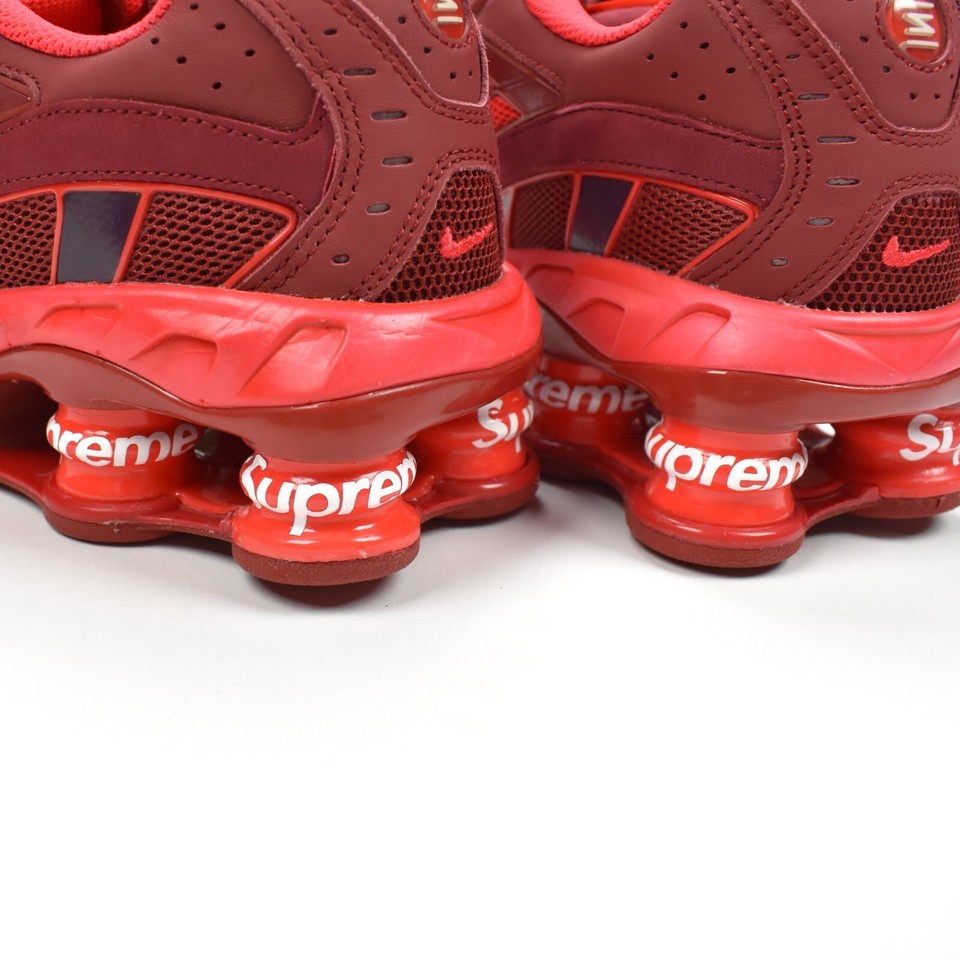NWT Supreme Nike Shox Ride 2 SP Speed Red Sneakers Air Max SS22 Men 10 ...