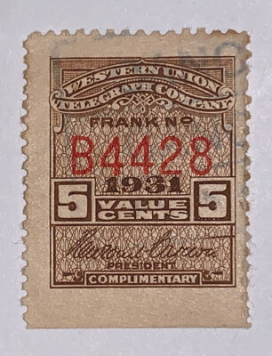 Travelstamps:1931 US Stamps Sc #16t79 Western Union Telegraph Used NG ...