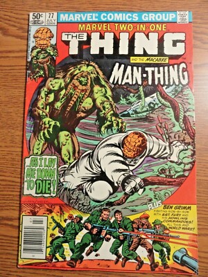 Marvel Two-In-One #77 Bronze Age Thing & Man-Thing Nexus Sgt Fureur 1st ...