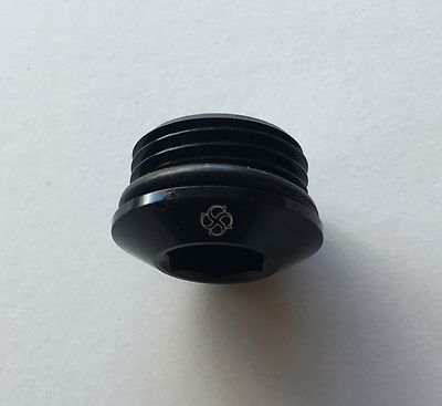 X880 -10 ORB Slimline reusable plug W/ Hexagon Head O-Ring Boss BLACK ...
