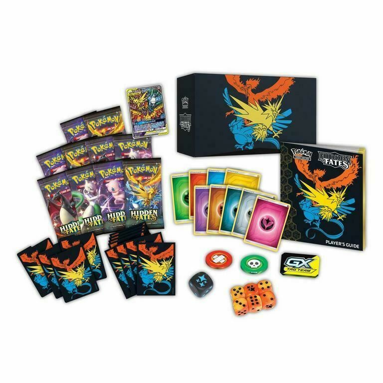 Pokemon TCG: Hidden Fates Elite Trainer Box [10 Booster Packs Collector ...