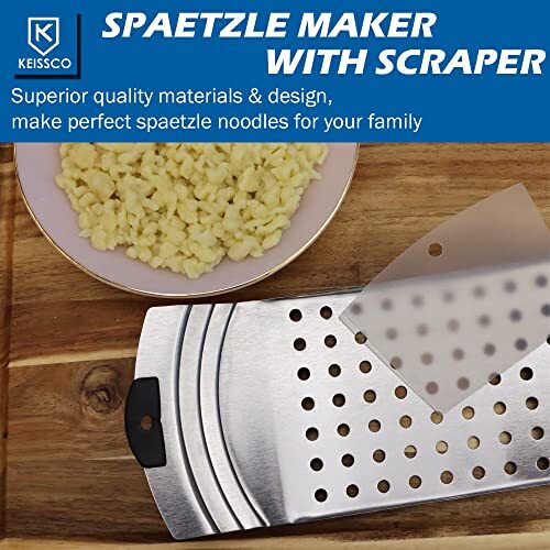 Premium Grade Stainless Steel Spaetzle Maker Spaetzle Plane With Pastry ...
