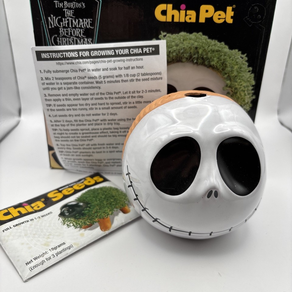Chia Pet-The Nightmare Before Christmas Jack Skellington -New EXP 12/ ...