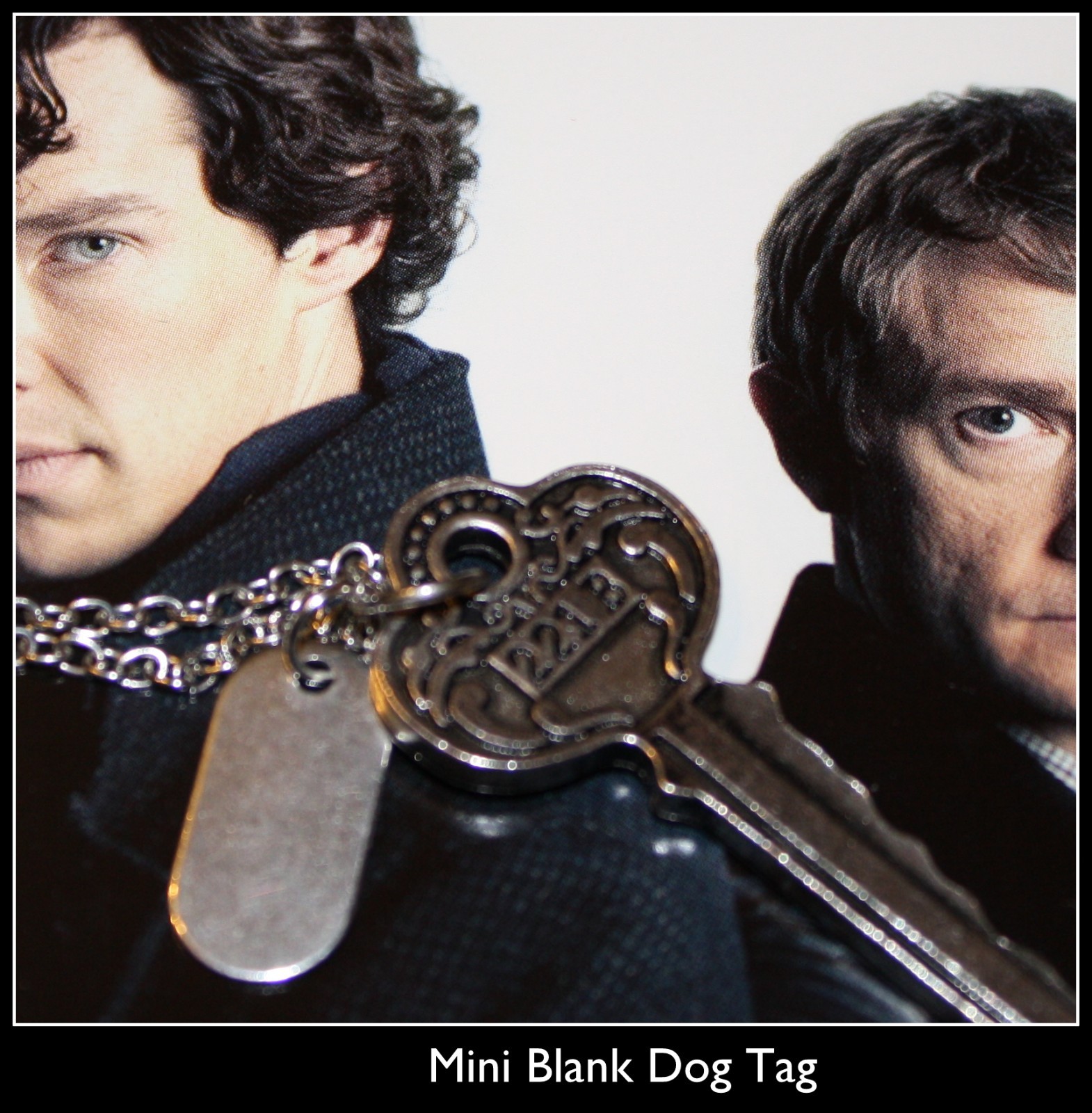 Sherlock Holmes 221B House Key Necklace w/ Charm added John Watson Mrs ...