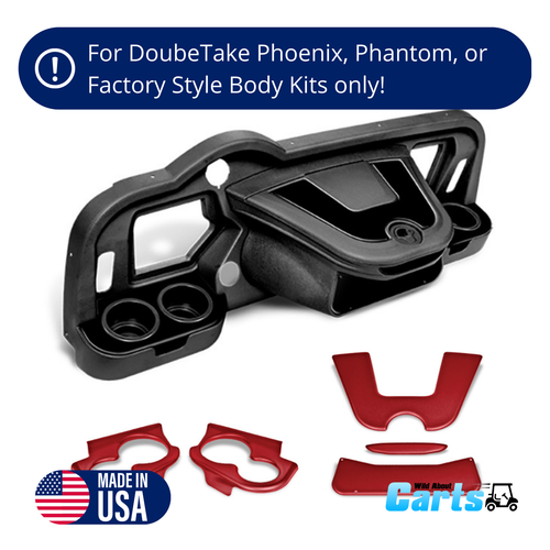 DoubleTake Black Sentry Golf Cart Dash with Ruby Red Inserts for EZGO TXT 1996+ | eBay