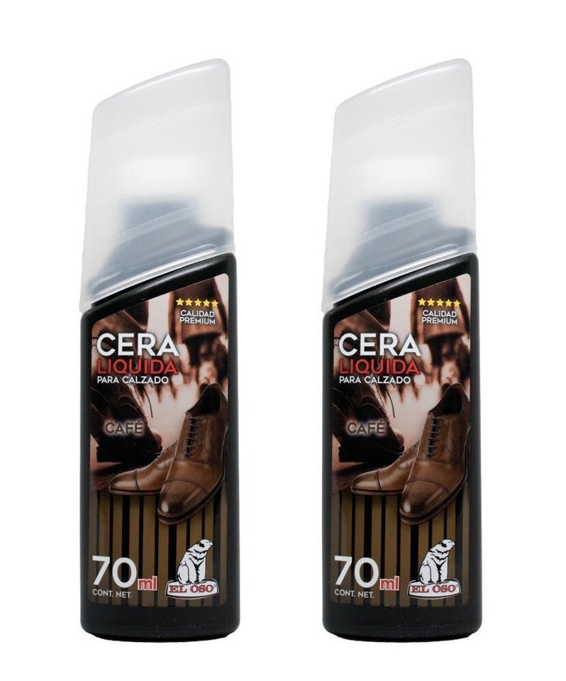 El Oso Liquid Wax Shoe Polish 70 ml Cera Liquida Para Calzado ( 2 ...