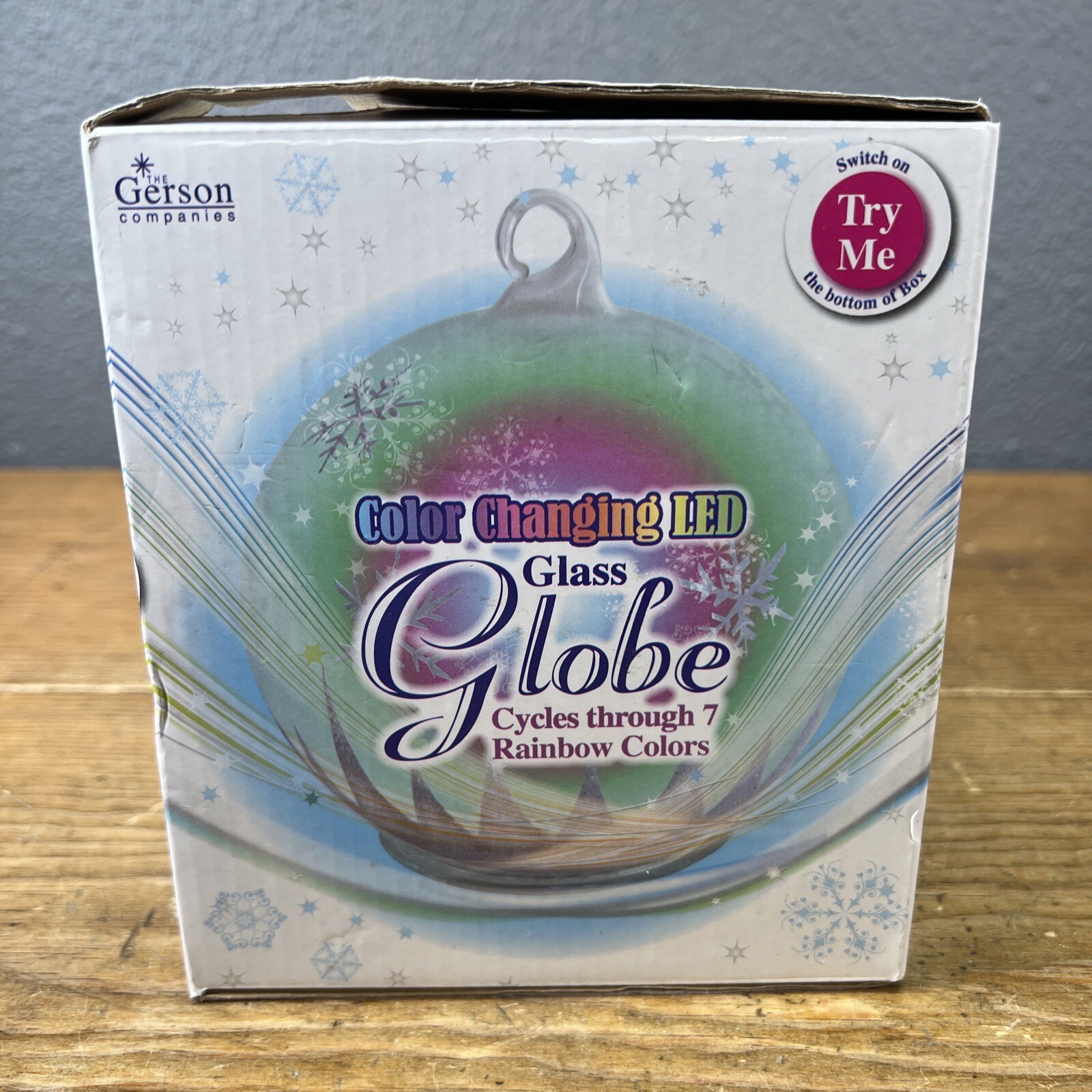 Gerson Christmas Angel Color Changing LED Glass Globe Ornament Hangs ...
