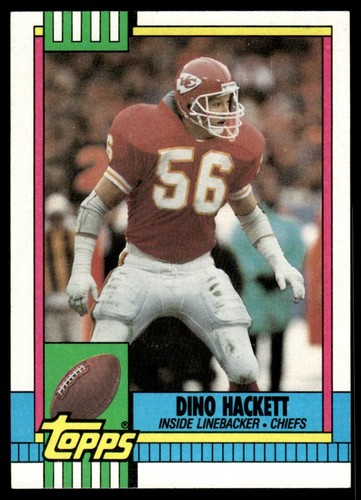1990 Topps Dino Hackett Kansas City Chiefs #262 | eBay