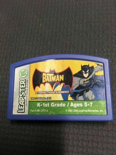 LeapFrog Leapster Learning Game Batman Strength in Numbers for sale ...