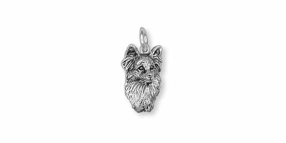 Papillon Charm Jewelry Sterling Silver Handmade Dog Charm PA2-C | eBay