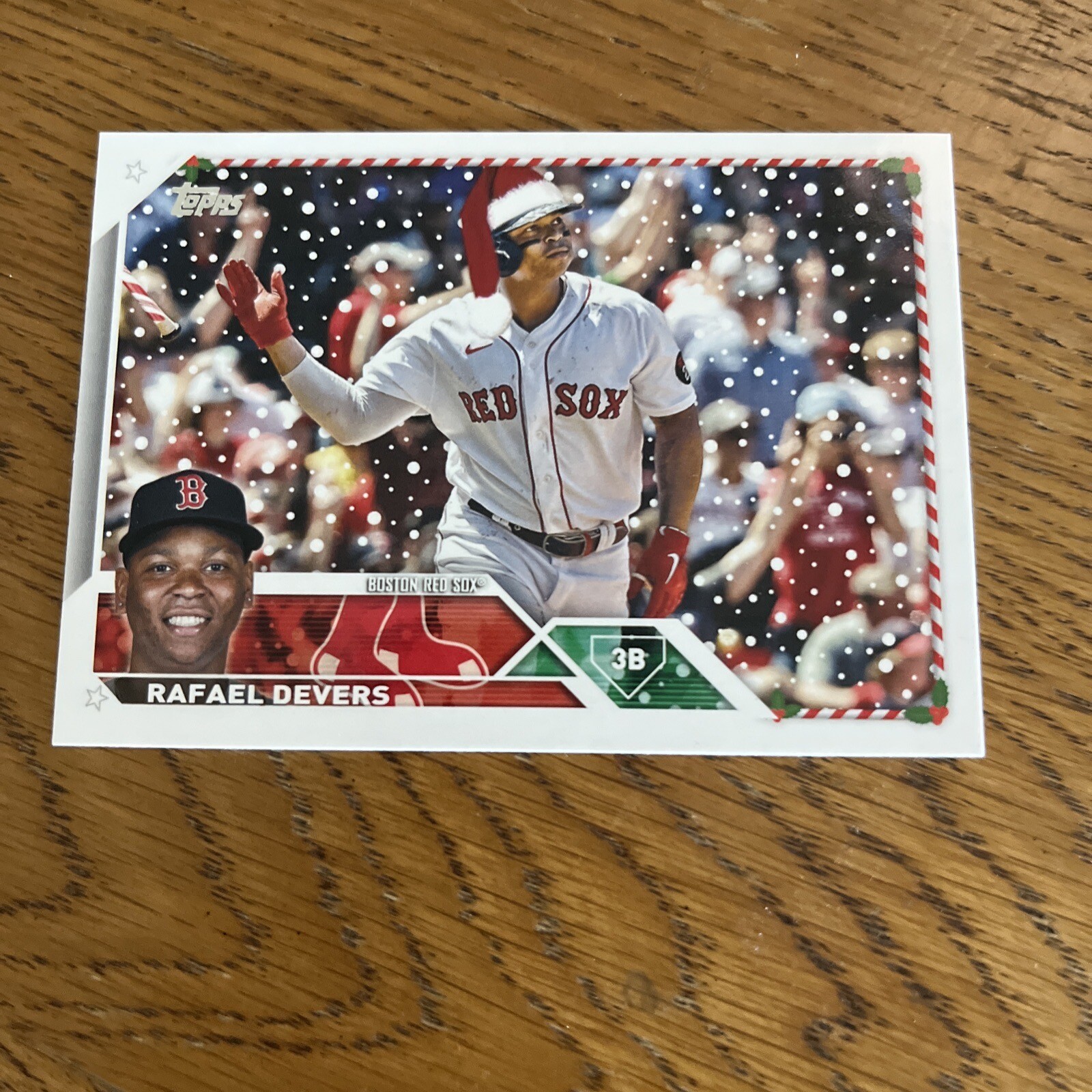 2023 Topps Holiday RAFAEL DEVERS #H76 SANTA HAT SP Boston Red Sox | eBay