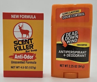 New Dead Down Wind Hunting Antiperspirant Deodorant & Scent Killer Bar ...
