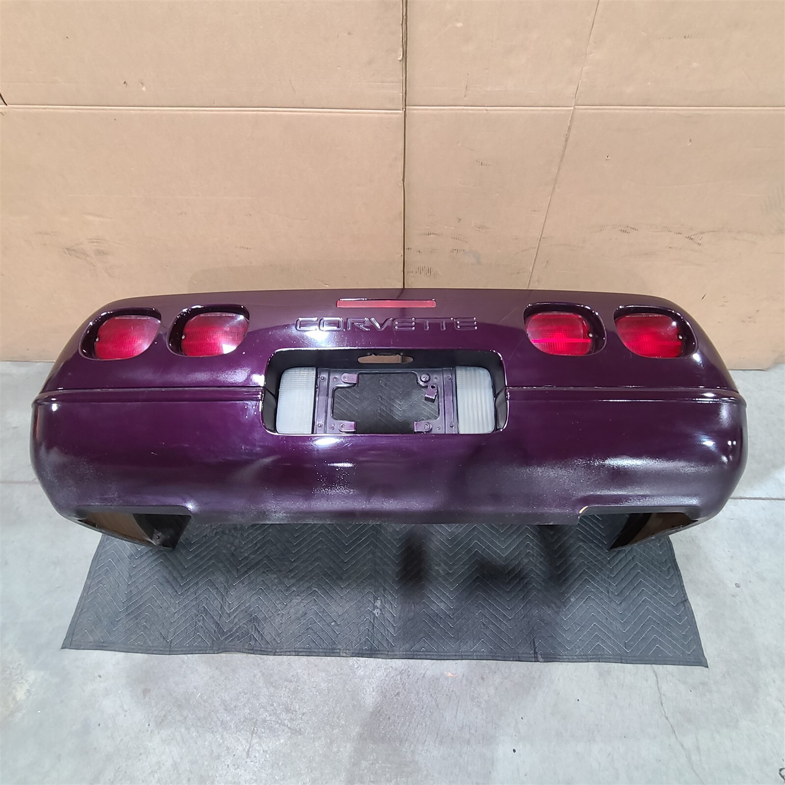 91-96 Corvette C4 Rear Bumper Cover Facia Assembly Complete Crash Pad ...