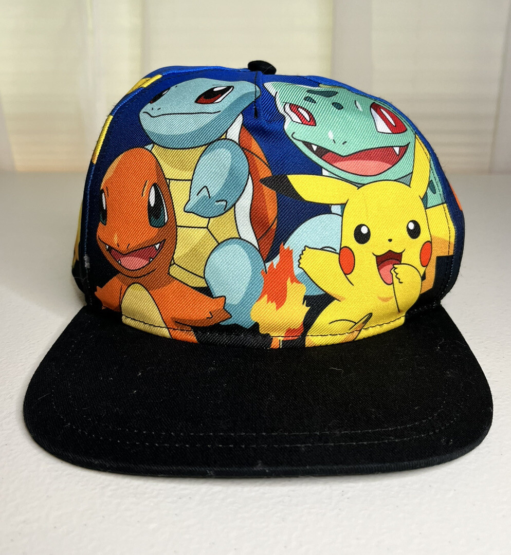 Pokemon All Over Snapback Baseball Cap Hat Youth Size… - Gem