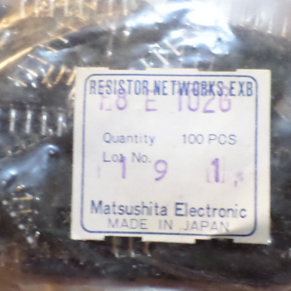 MATSUSHITA Resistor Network EXB-F8E-102G 1k ohm 8-pin 7resis [100 Pcs ...