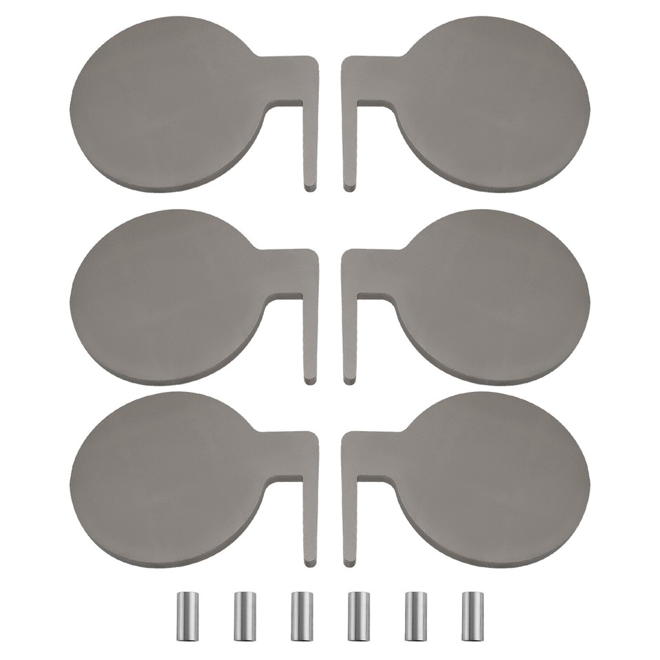 AR500 Steel Target Tree DIY Shooting Paddles 6x 6" x 3/8" W/ Tubes IDPA ...