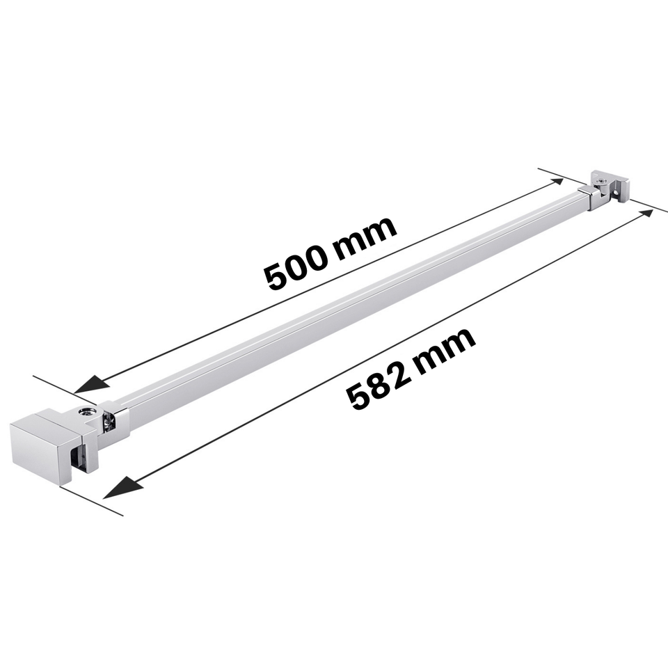 EMKE Shower Screen Door Angled Support Bar Arm Rotatable For 6 - 8mm ...