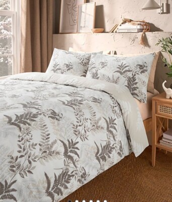 Natural Tranquillity Fern Duvet Set Asda Single bedding set duvet cover ...