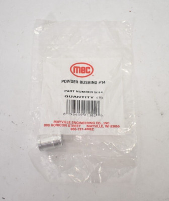MEC Powder Bushing #14 Reloading Tool Machined Aluminum Finish Genuine ...