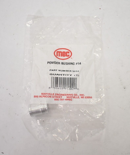 MEC Powder Bushing #14 Reloading Tool Machined Aluminum Finish Genuine ...