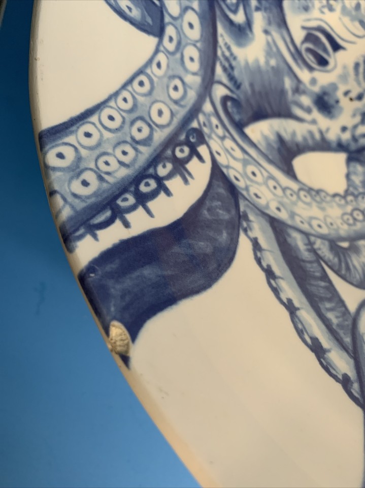 Octopus Lg. Bowl Ceramica Cuore 12” X 3.5” Design And Made In Italy ...