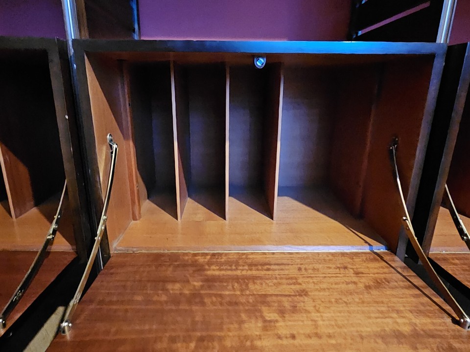 Staples mahogany Ladderax modular shelving unit | eBay