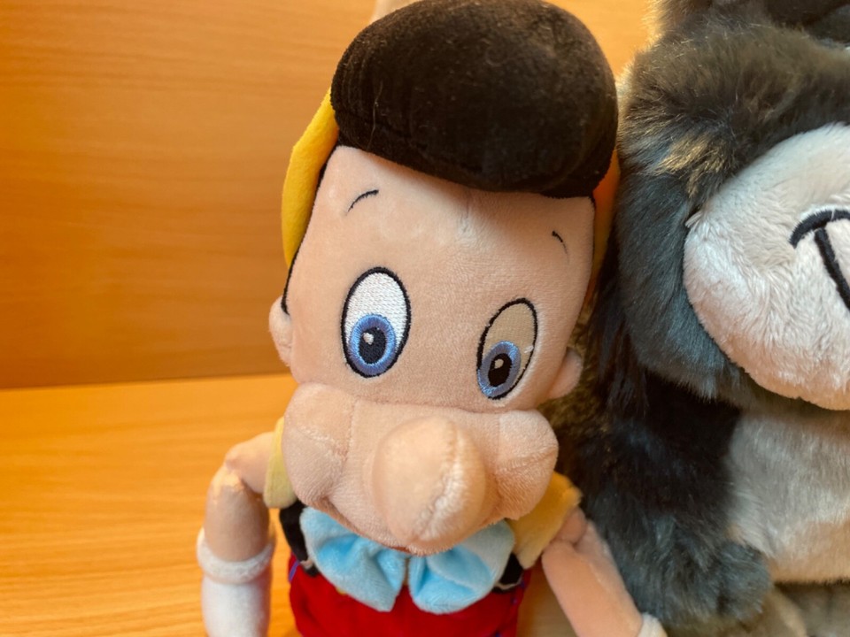 Disney Cinderella Lucifer, Pinocchio, Lady & The Tramp Soft Toy Plush ...