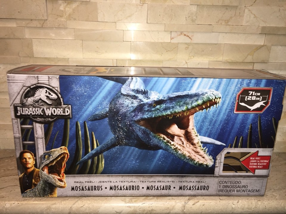 JURASSIC WORLD MOSASAURUS REAL FEEL 28" DINOSAUR FIGURE 887961590678| eBay