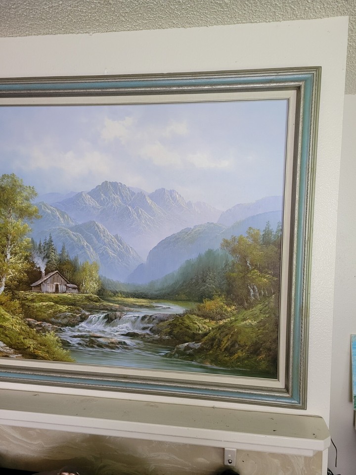 Vintage R. Boren Oil On Canvas Large 48"x36" Framed Rare | eBay