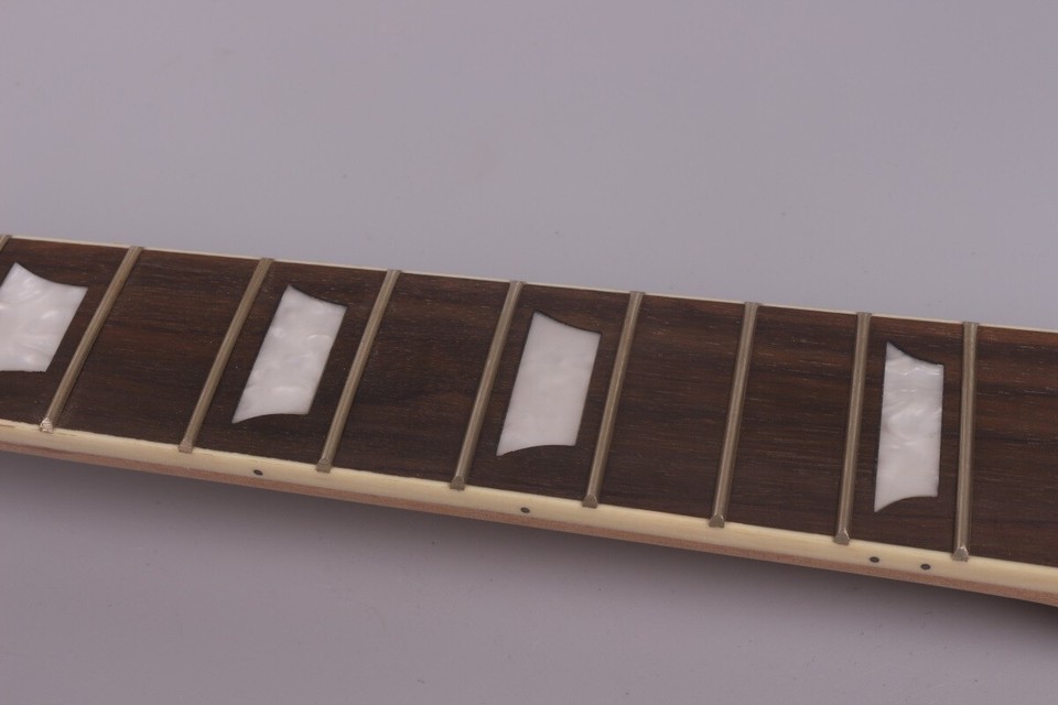 Guitar Neck 22fret 24.75in Mahogany Rosewood Fretboard trapezoid Inlay ...
