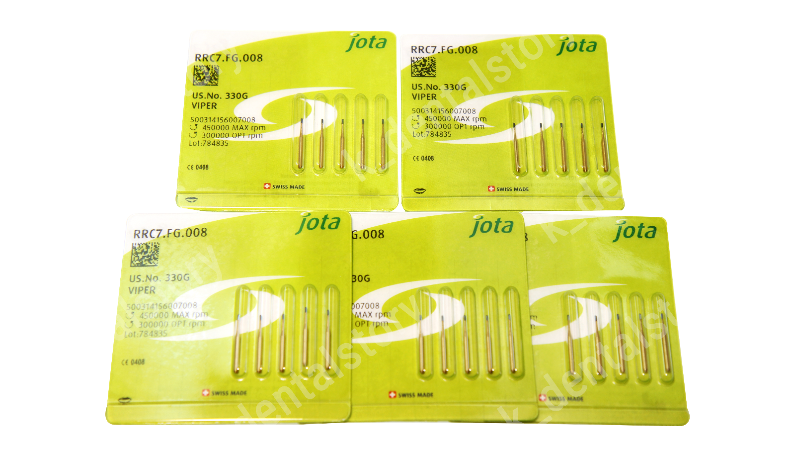 25PCS Jota Swiss High Quality Crown Metal Cutting Bur FG 008 330G ...