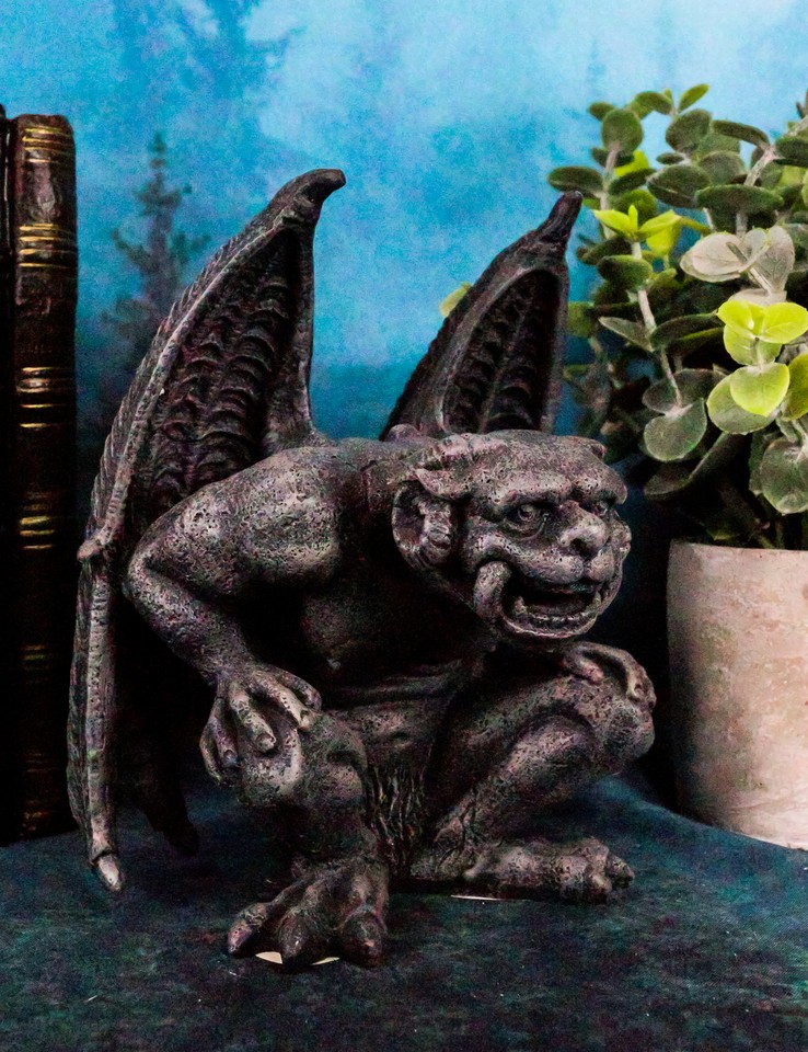 Roaring Gargoyle Fearsome Guardian Statue 6" Tall by Ebros Collection ...