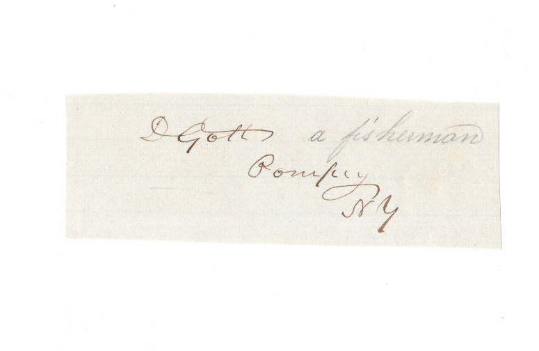 Daniel Gott (1794-1864) Signed Clip /Autographed U.S. Congress New York ...