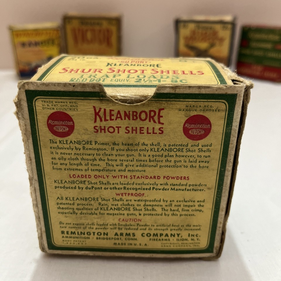 Vintage Peters, Remington, & Winchester Shotgun Shell Boxes – Lot of 5 ...