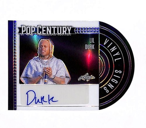 2024 Leaf Pop Century Lil Durk Vinyl Signs 8/10 Purple Auto Autograph ...